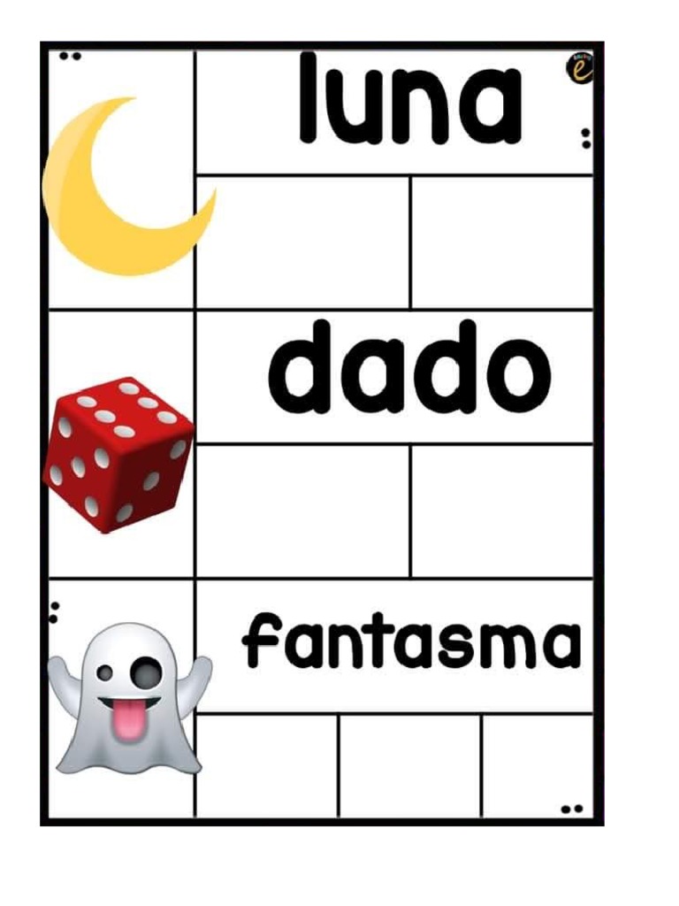 Tarjetas de Palabras | PDF