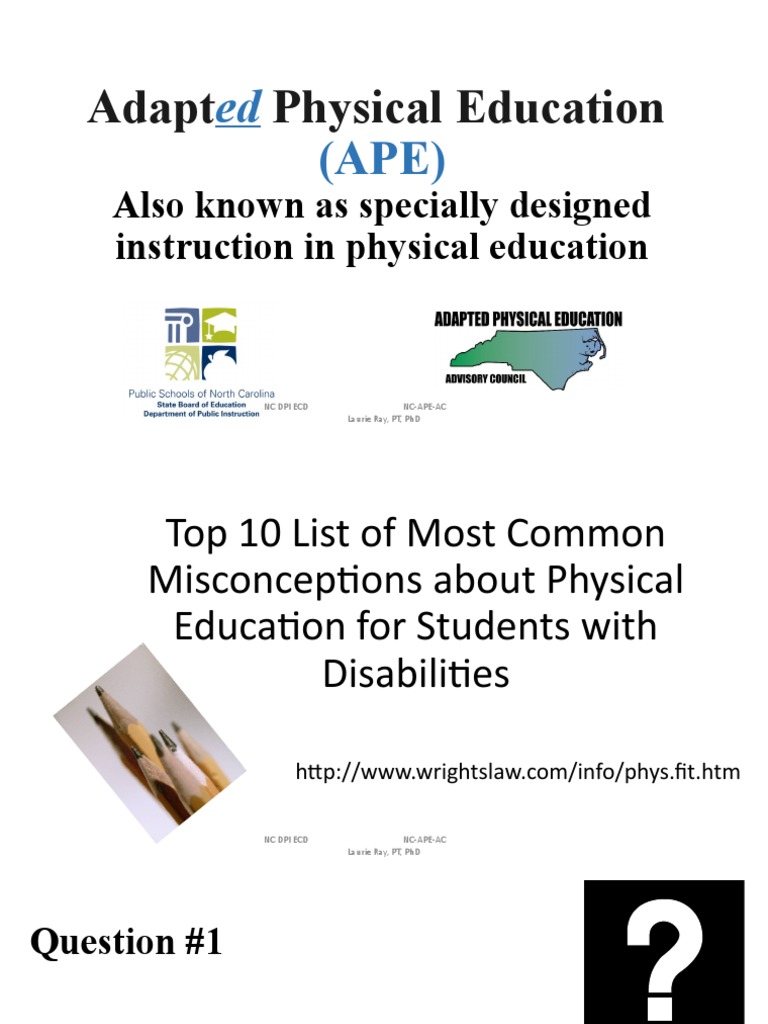 Adapt Physical Education: Also Known As Specially Designed Instruction ...