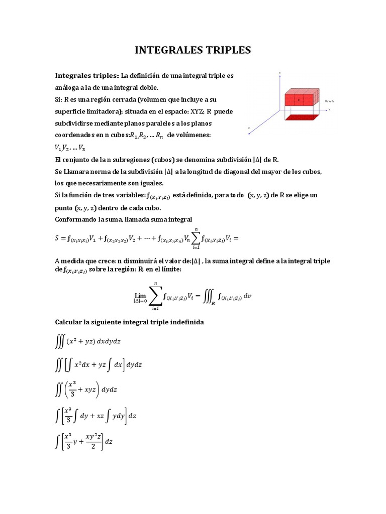 Integrales Triples | PDF