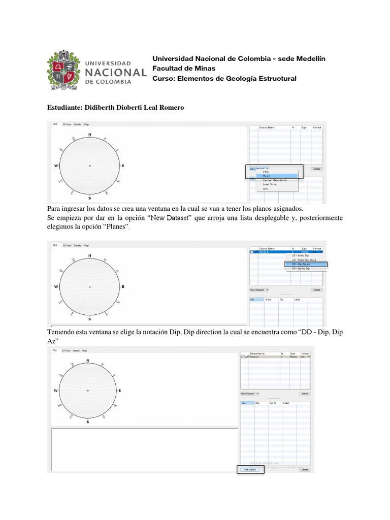 Taller Stereonet | PDF