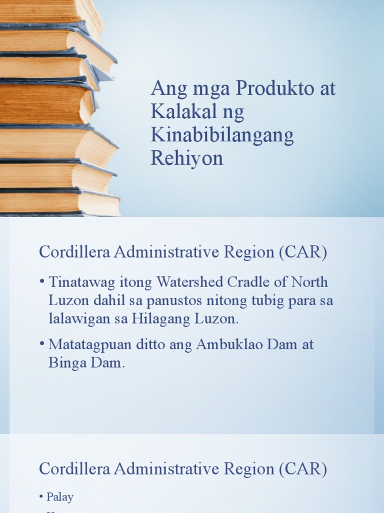 Ang Mga Produkto at Kalakal NG Kinabibilangang Rehiyon | PDF