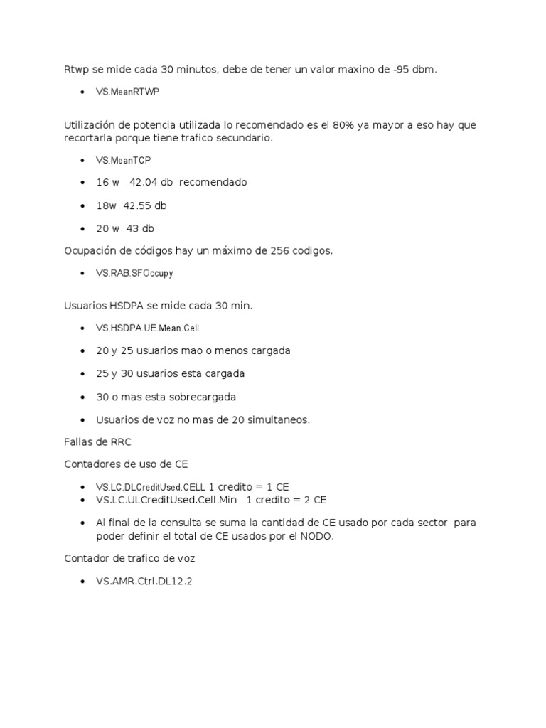 Optimización y Métricas de Red Móvil | PDF