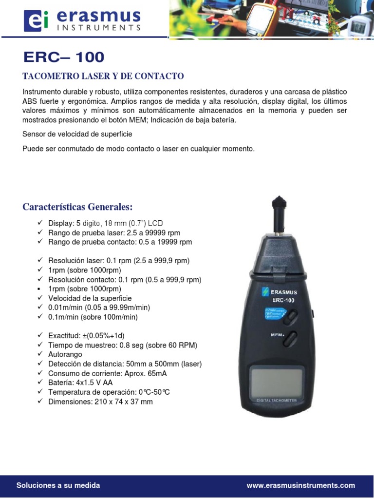Erc 100 Tacometro | PDF