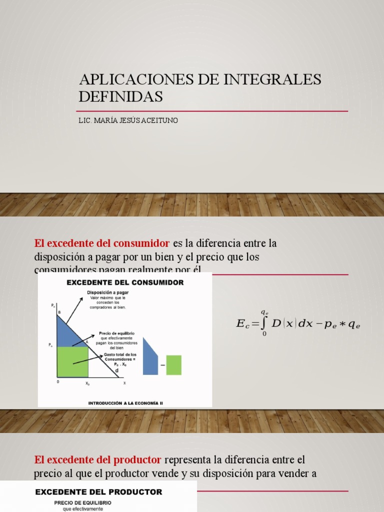 Problemas de Integrales Definidas | PDF | Excedente económico | Economias