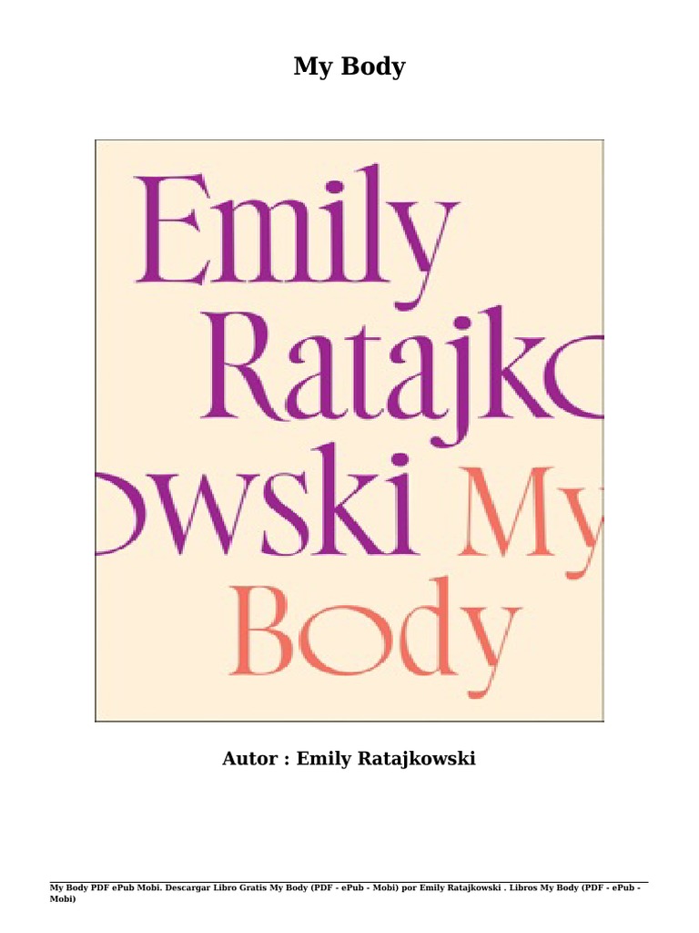 My Body: Autor: Emily Ratajkowski | PDF | General Fiction