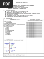 Grade 8 Cartesian Plane Lesson Plan | PDF | Cartesian Coordinate System ...