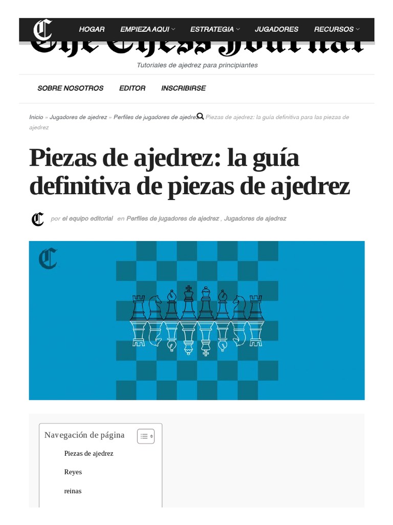Piezas de Ajedrez La Guía Definitiva de Piezas de Ajedrez | PDF ...