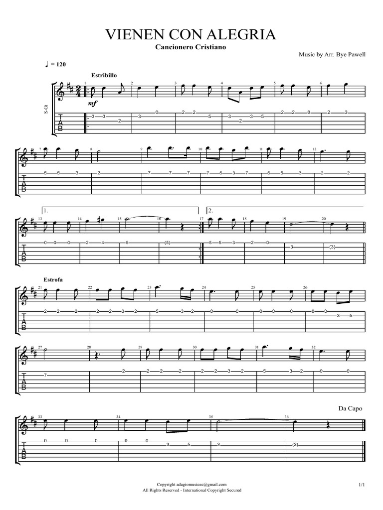 Vienen Con Alegria | PDF | Ley de derechos de autor | Ley de libertad ...