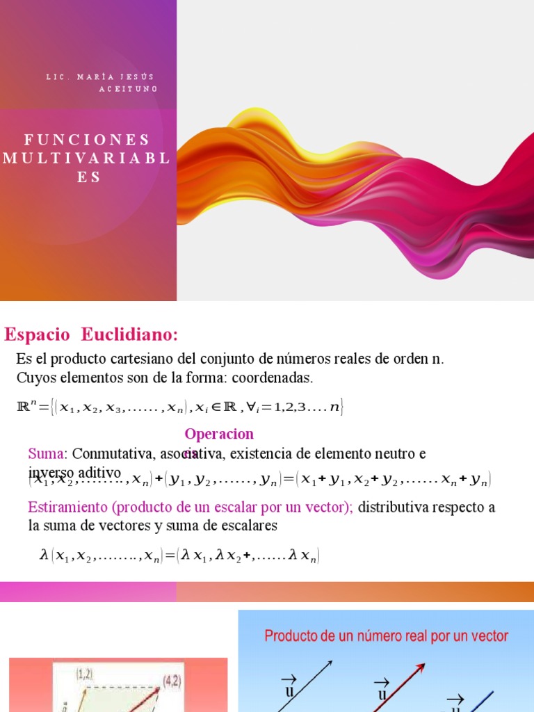 Espacio Euclidiano | PDF | Línea (geometría) | Vector Euclidiano