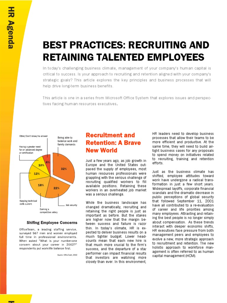 Best Practices: Recruiting and Retaining Talented Employees ...
