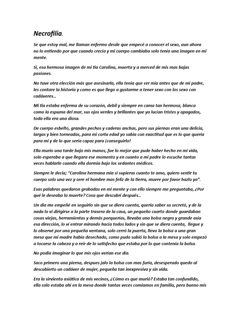 Necrofilia | PDF