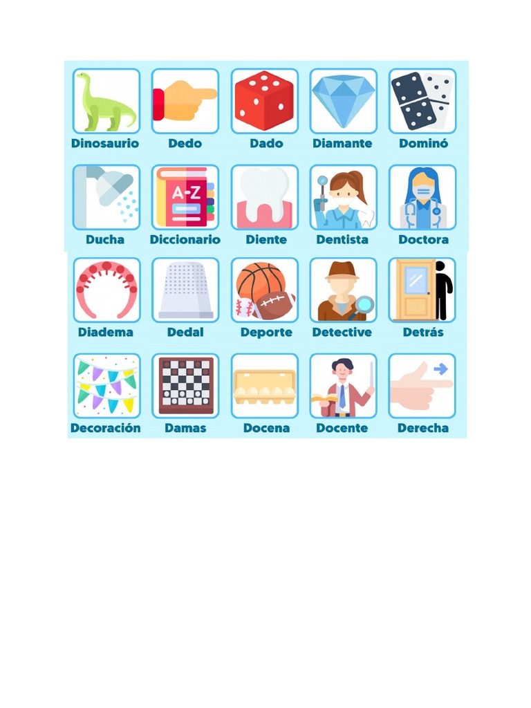 Palabras Con D | PDF