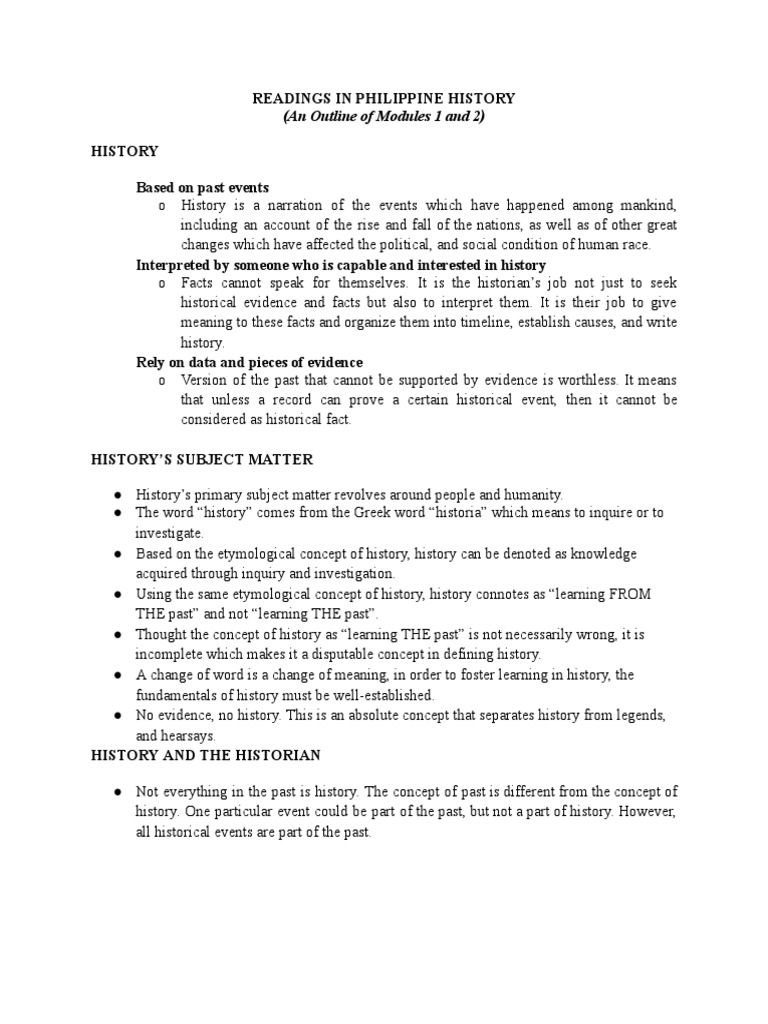 RPH Reviewer-Midterm | PDF | Primary Sources | Historian