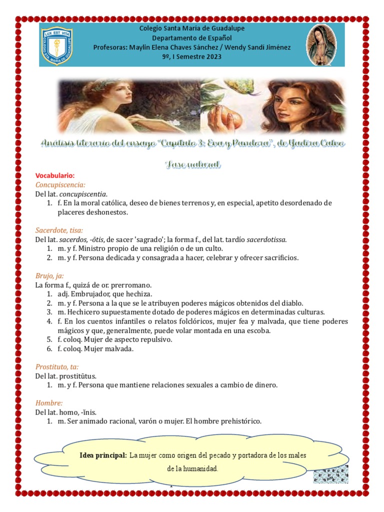 Análisis Ensayo Capítulo Tercero Eva y Pandora | PDF | Prometeo