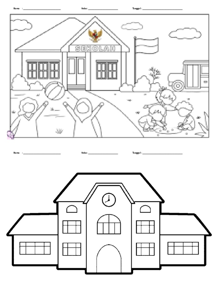 LK SBDP Mewarnai Gedung | PDF