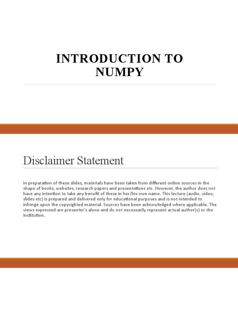 Lec 05-07 Ch2 Numpy Part 2 | PDF | Matrix (Mathematics) | Boolean Algebra