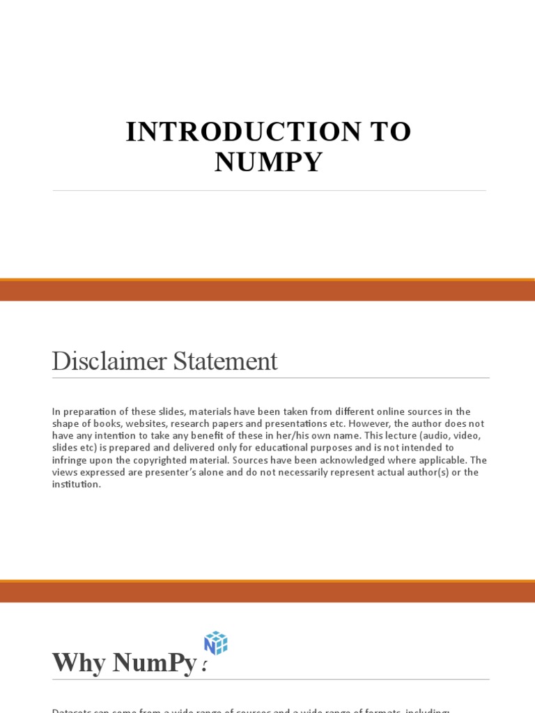 Lec 02 04 Ch2 Numpy Part 1 Pdf Pointer Computer Programming
