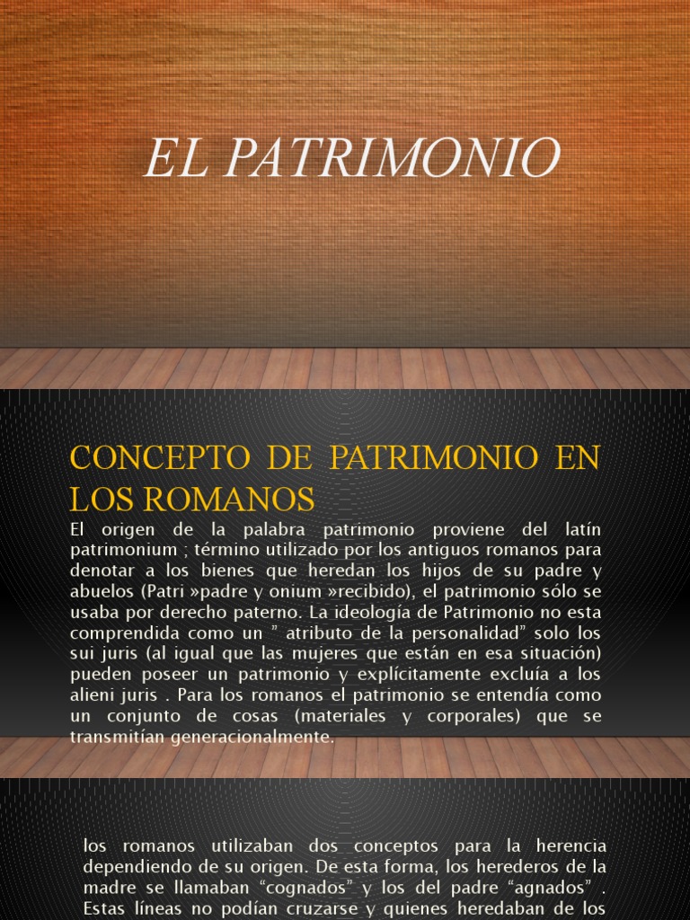 El Patrimonio | PDF