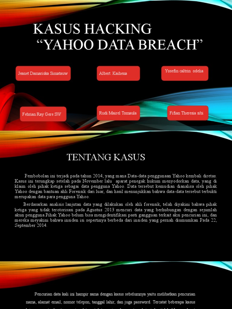Kasus Hacking "Yahoo Data Breach" | PDF | Politik