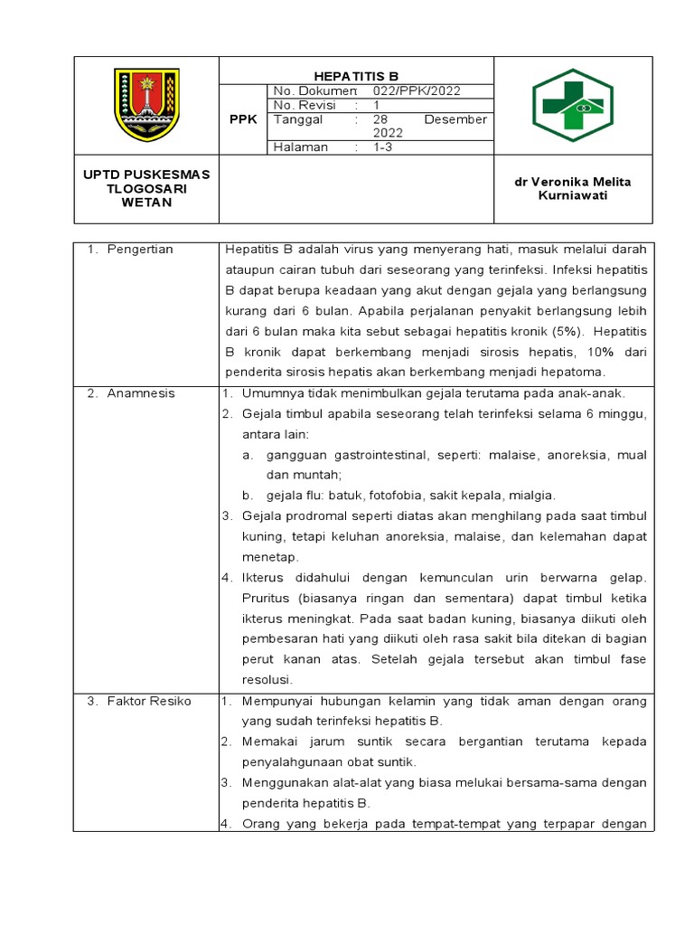 PPK HEPATITIS B Fix | PDF