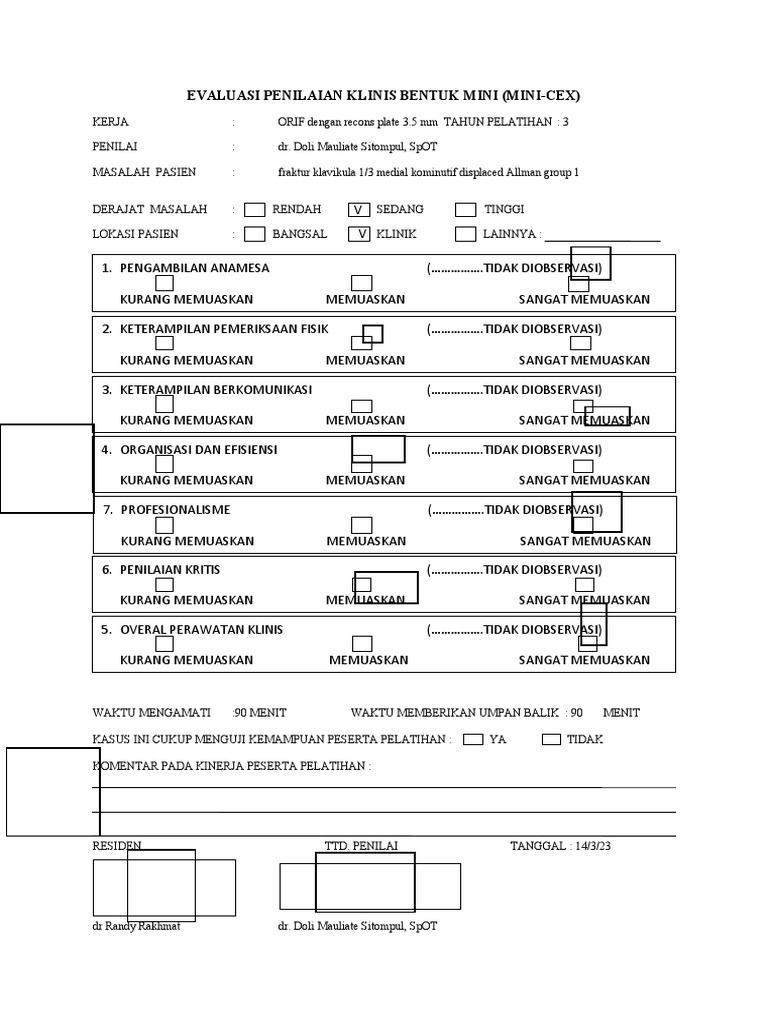 Mini Cex Dops 5 | PDF