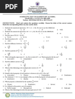 Grade 7 Mathematics Achievement Test | PDF | Numbers | Elementary ...