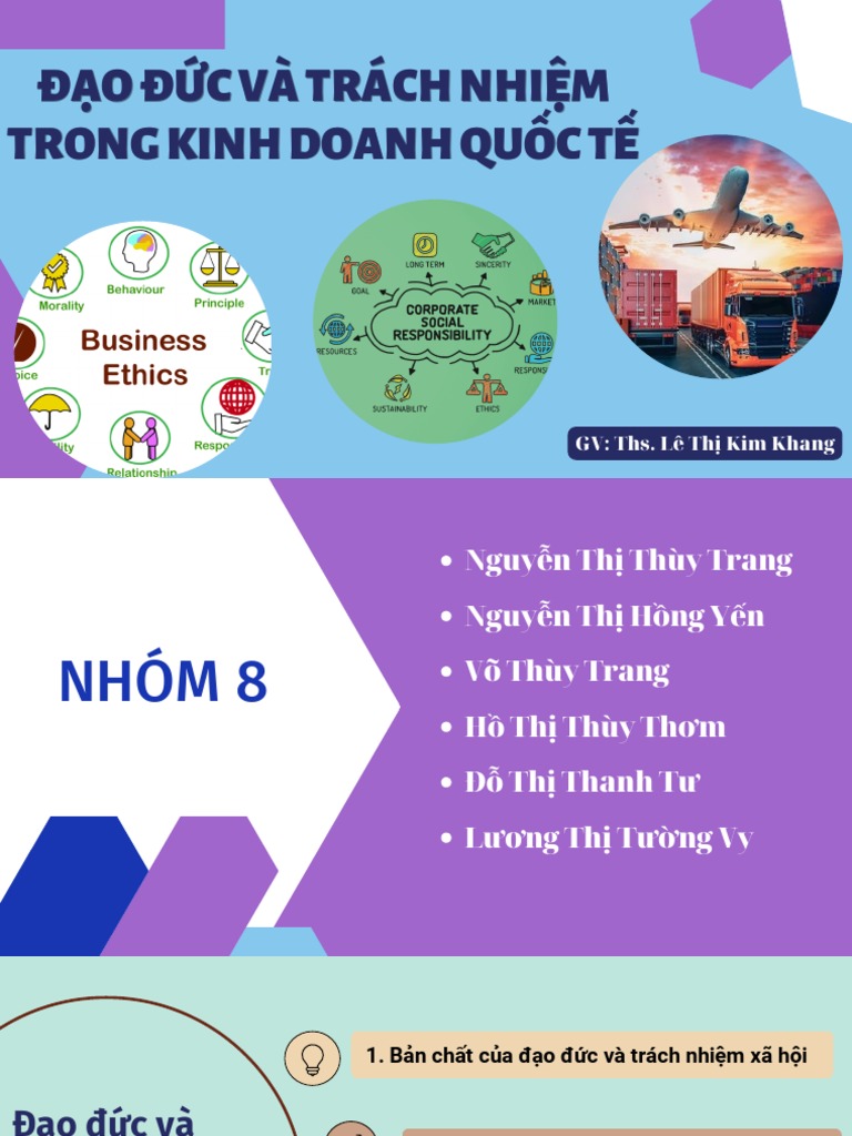 ĐẠO ĐỨC VÀ TRÁCH NHIỆM TRONG KIMH DOANH QUỐC TẾ | PDF