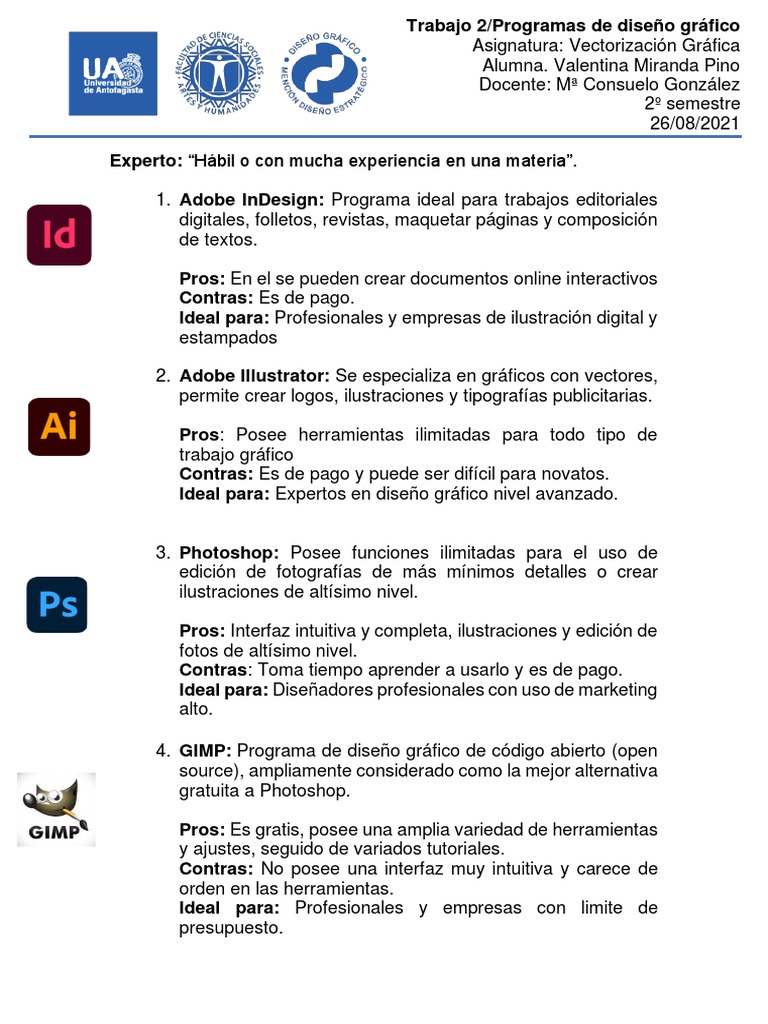 Programas de Diseño Gráfico Destacados | PDF | Diseño gráfico | Diseño