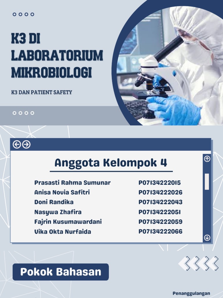 k3 Lab Mikrobiologi | PDF