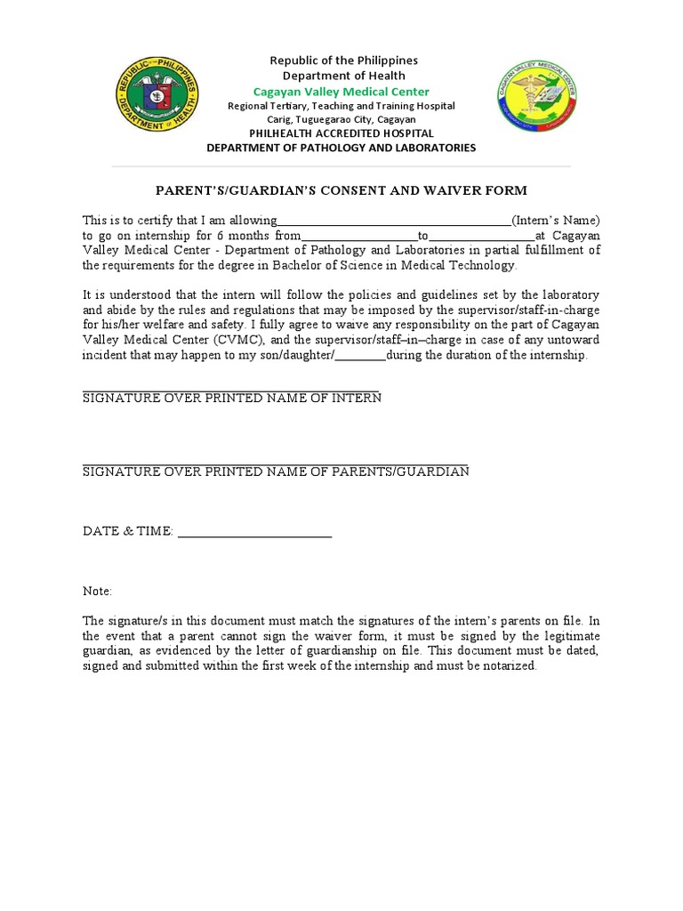 Parent Consent Waiver Form | PDF