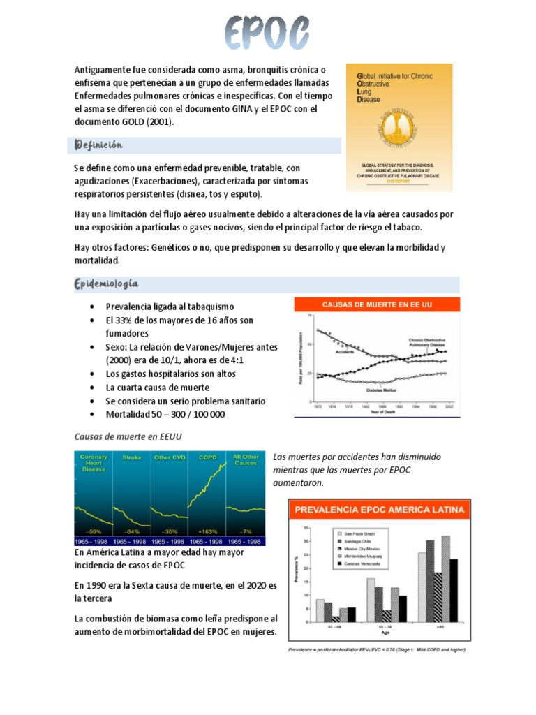 EPOC | PDF | Enfermedad pulmonar obstructiva crónica | Asma