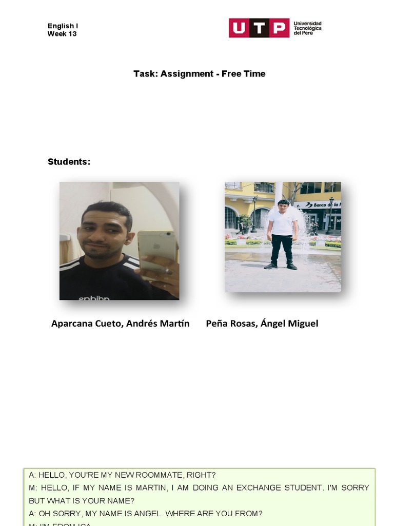 Task W13 (Utp) | PDF