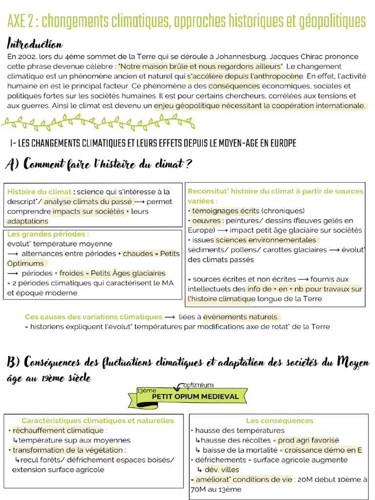 Fiche HGGSP Terminale | PDF