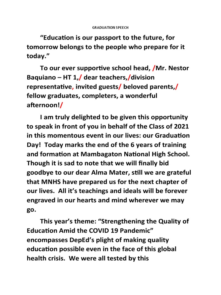 Speech 1 | PDF | Behavior Modification | Cognition