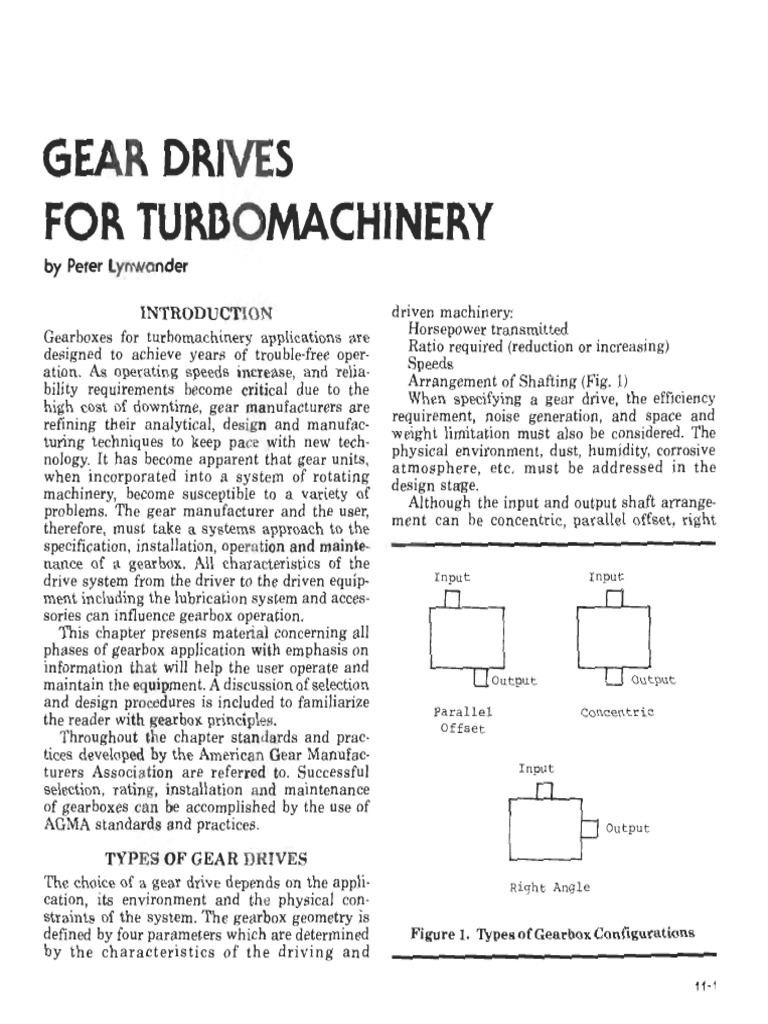 Geardrives For Turbomachinery | PDF | Gear | Bearing (Mechanical)