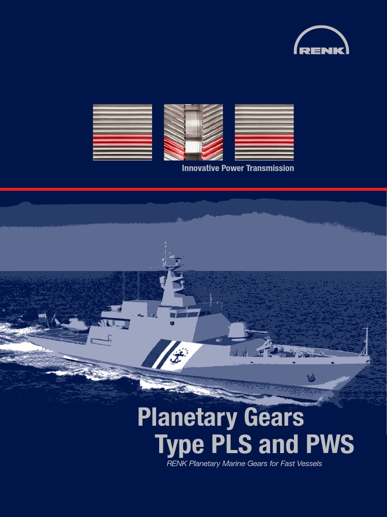 RENK PLS & PWS Marine Gear Systems | PDF | Gear | Clutch