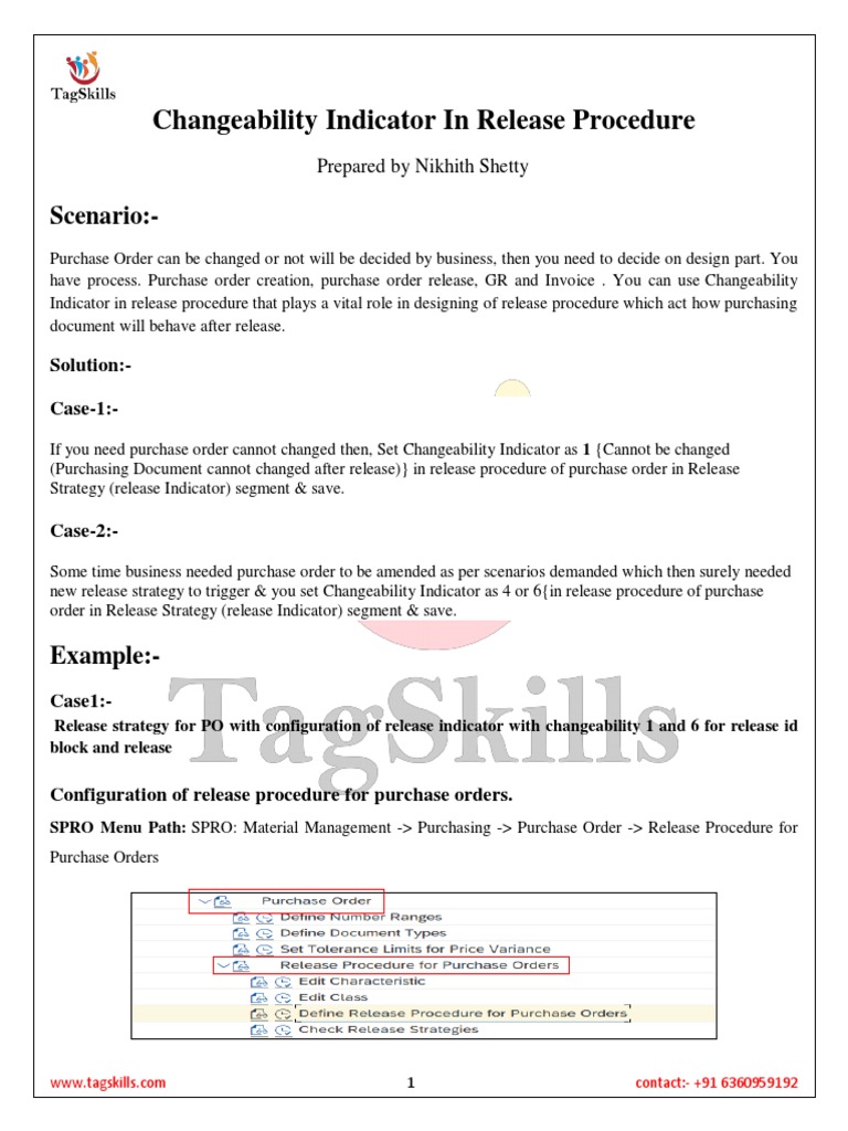 Changeability Indicator in Release Procedure | PDF | Information Technology Management | Business
