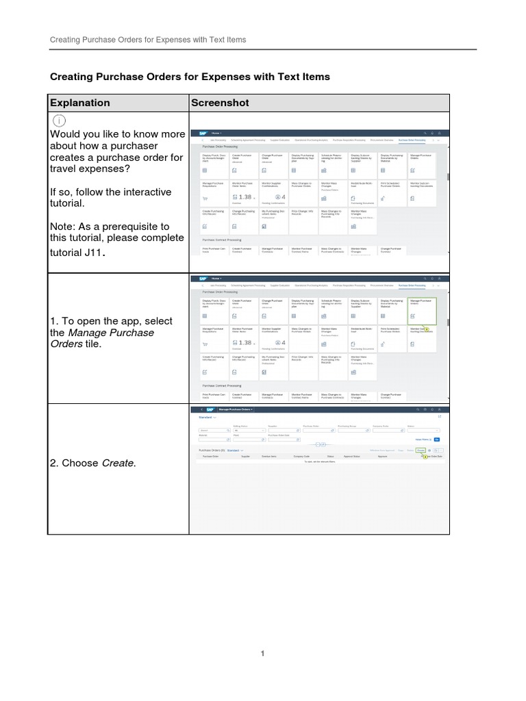 Creating PO For Travel Expenses | PDF | Expense | Computing