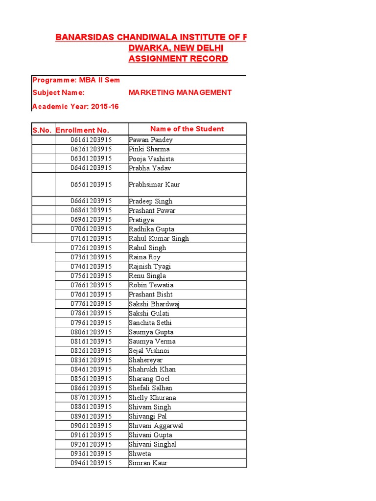 Assignment Details | PDF