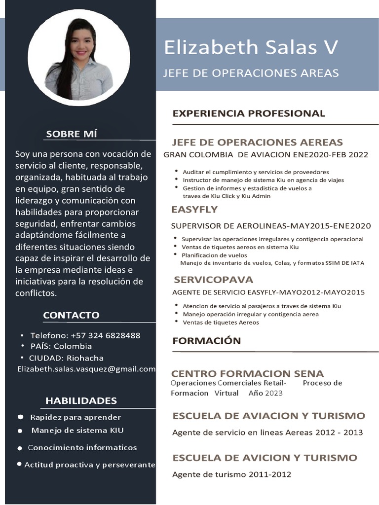 CV - Elizabeth Salas - Colombia | PDF