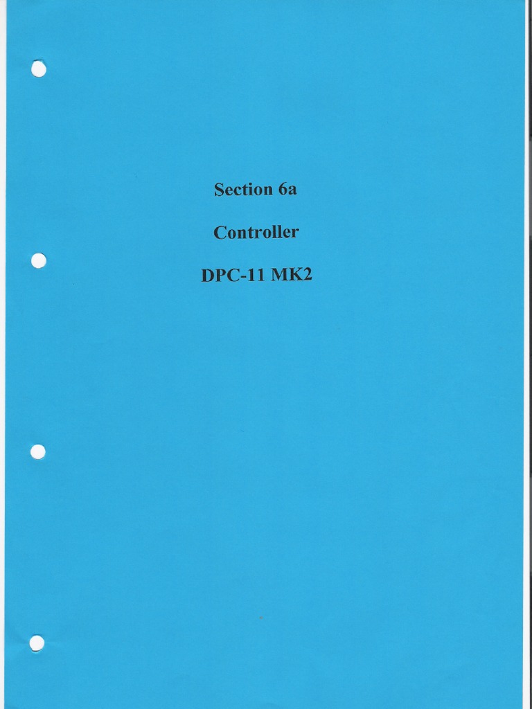 Section 6a Controller: DPC-LL | PDF | Power Supply | Electrical Connector