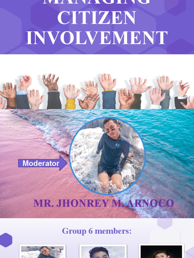 Group 6 Managing Citizen Involvement | PDF | Initiative | Public ...