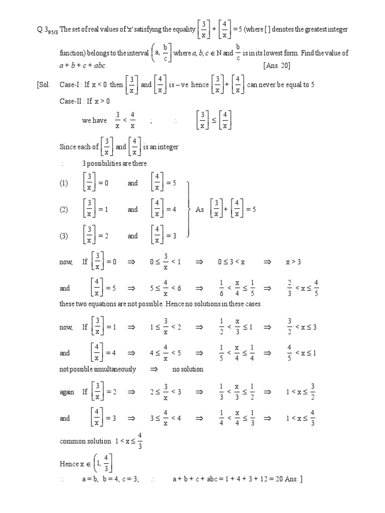 MATHEMATICS-23-07 - 13th Objective SOLUTION | PDF | Complex Number | Function (Mathematics)