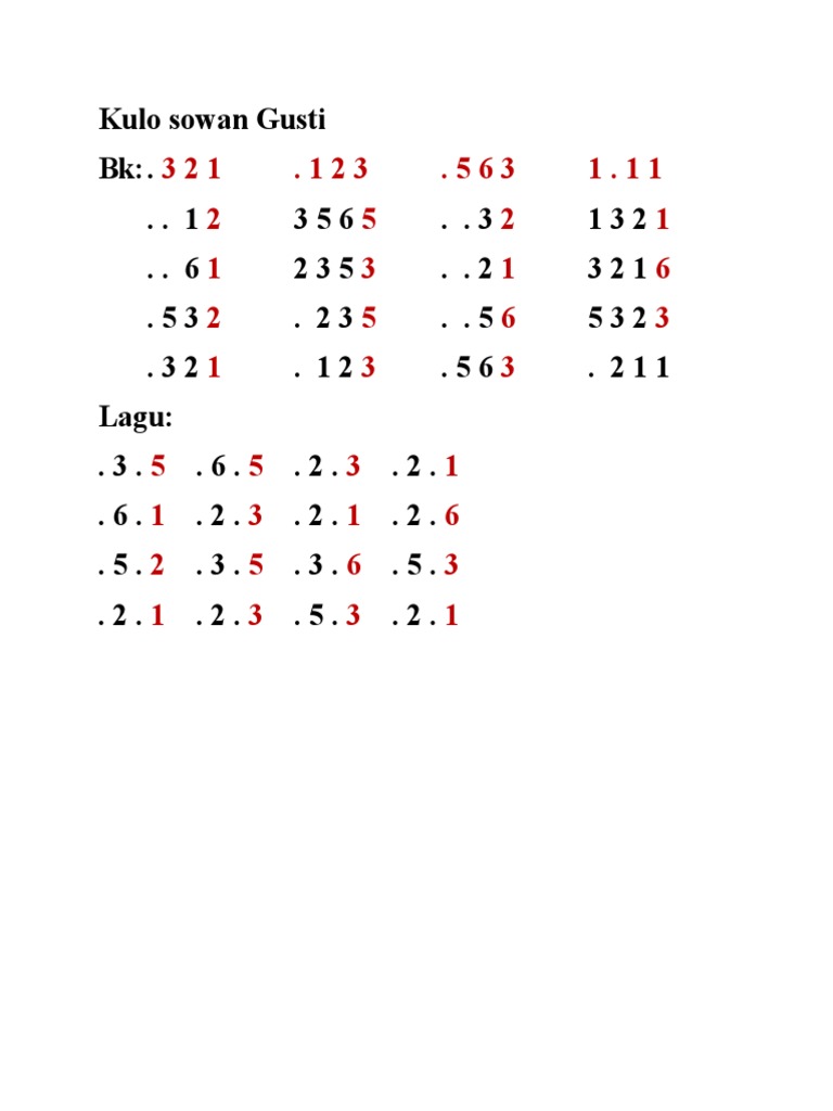 Kulo Sowan Gusti | PDF