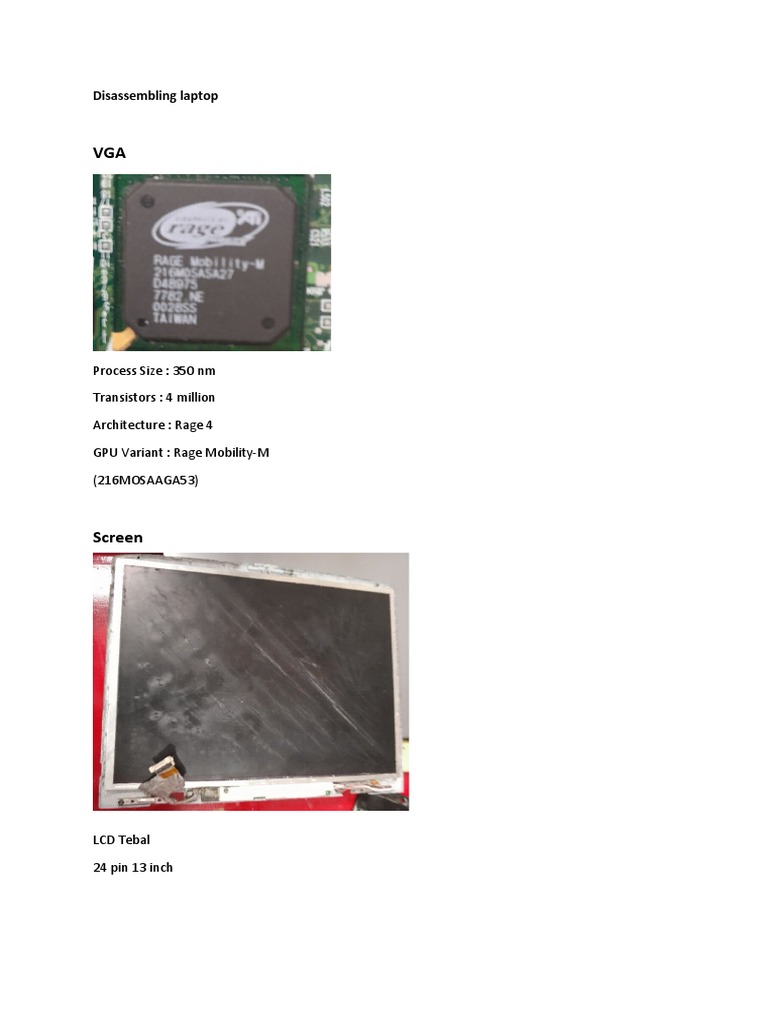 Disassembling Laptop | PDF