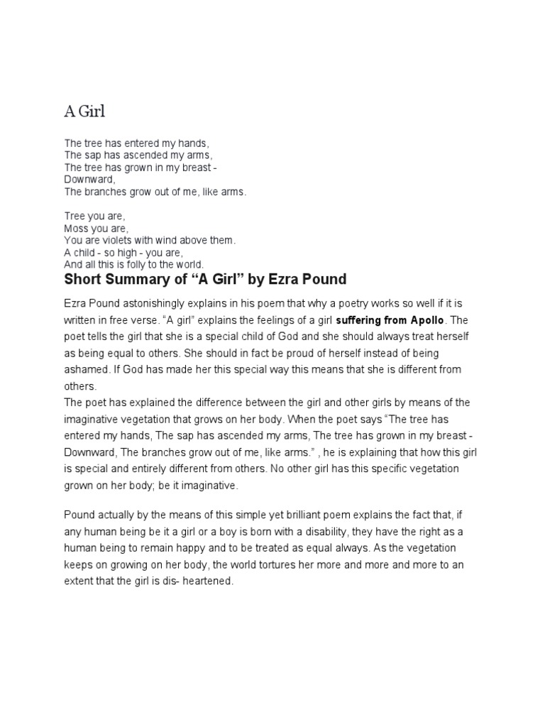 Petals Among Faces: Ezra Pound's Concise Exploration of Perception ...