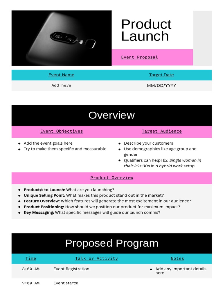 Product Launch | PDF | Communication | Marketing