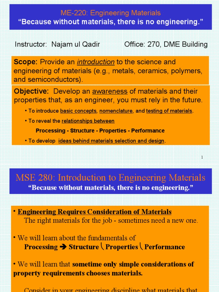 CH 1 | PDF | Metals | Ceramics
