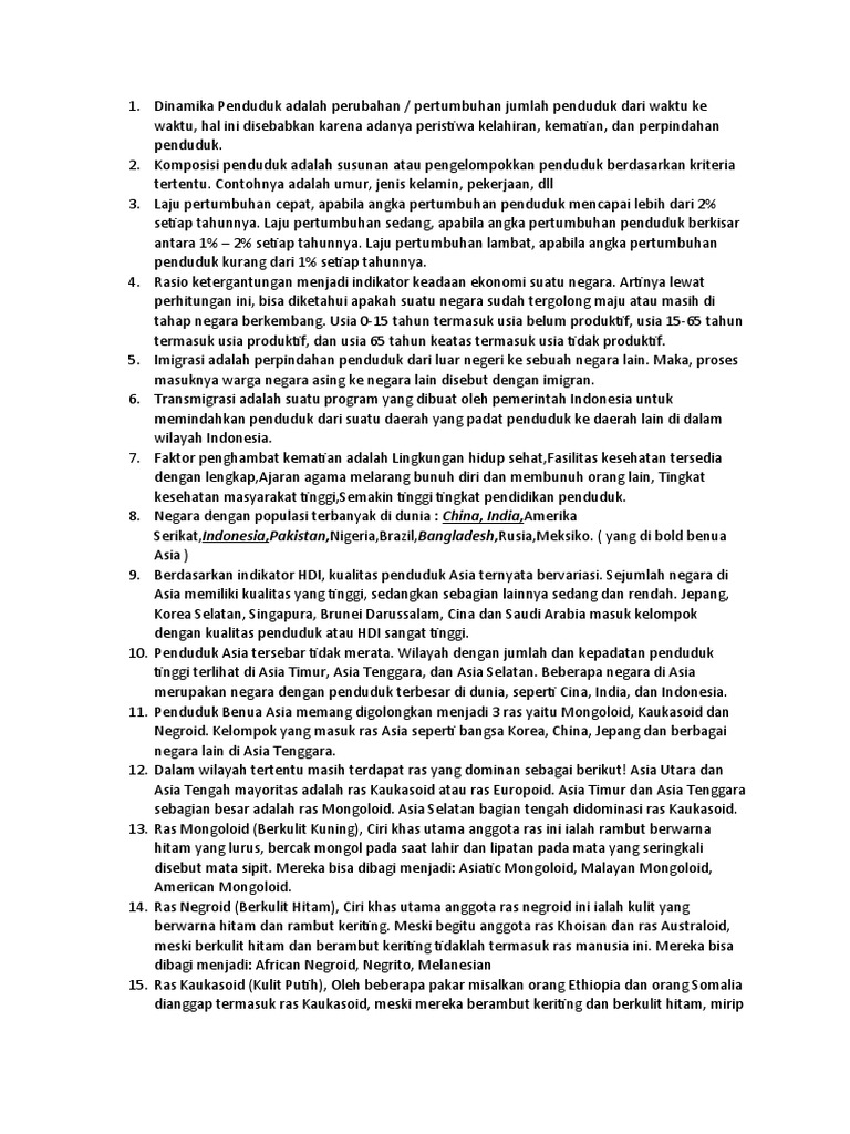 Rangkuman Materi Uh 2 Ips | PDF