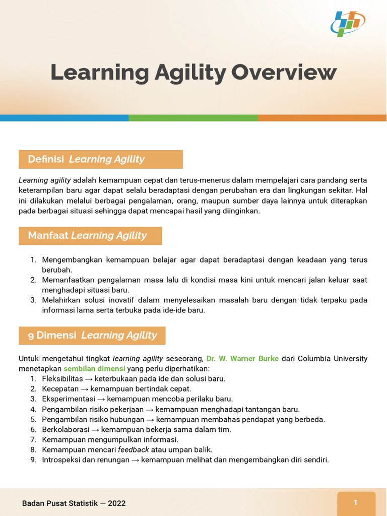 Definisi Learning Agility: Learning Agility Adalah Kemampuan Cepat Dan Terus-Menerus Dalam ...